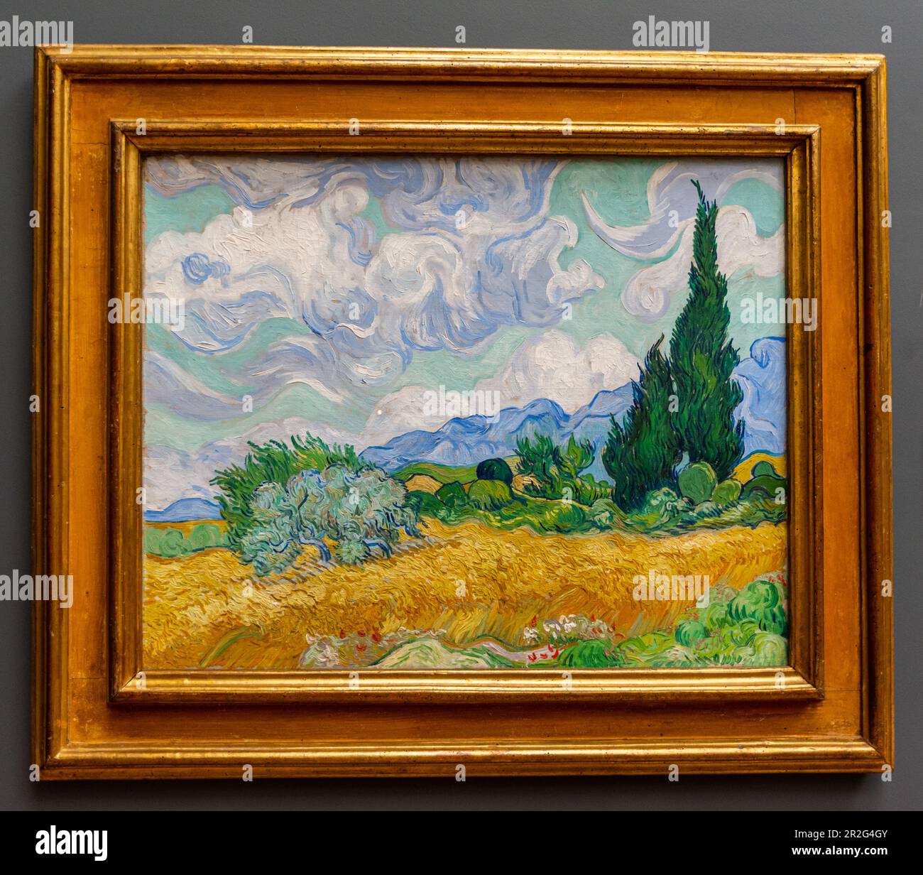Wheat Field With Cypresses 1889 National Gallery London Van Gogh