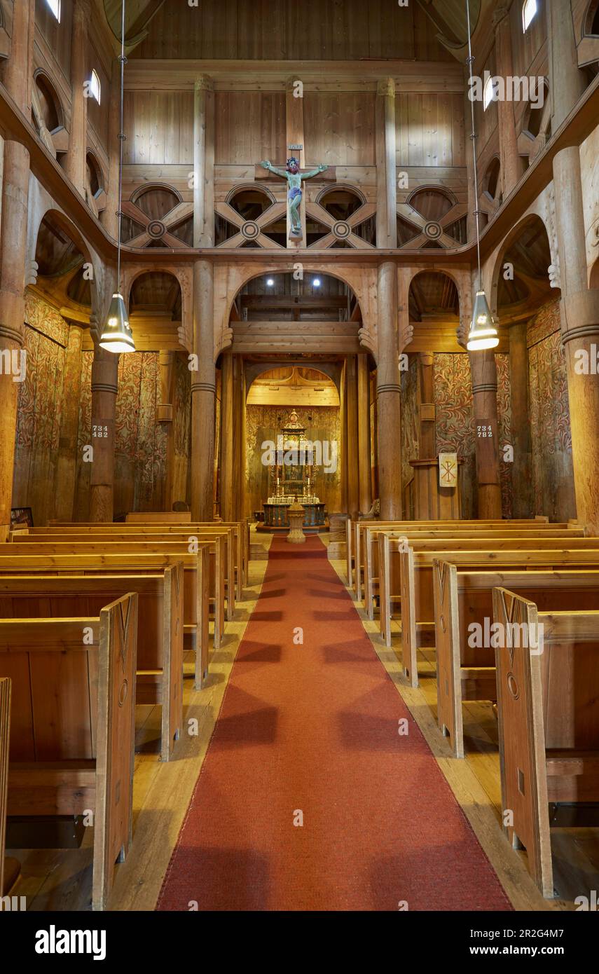 Heddal Stave Church Interior