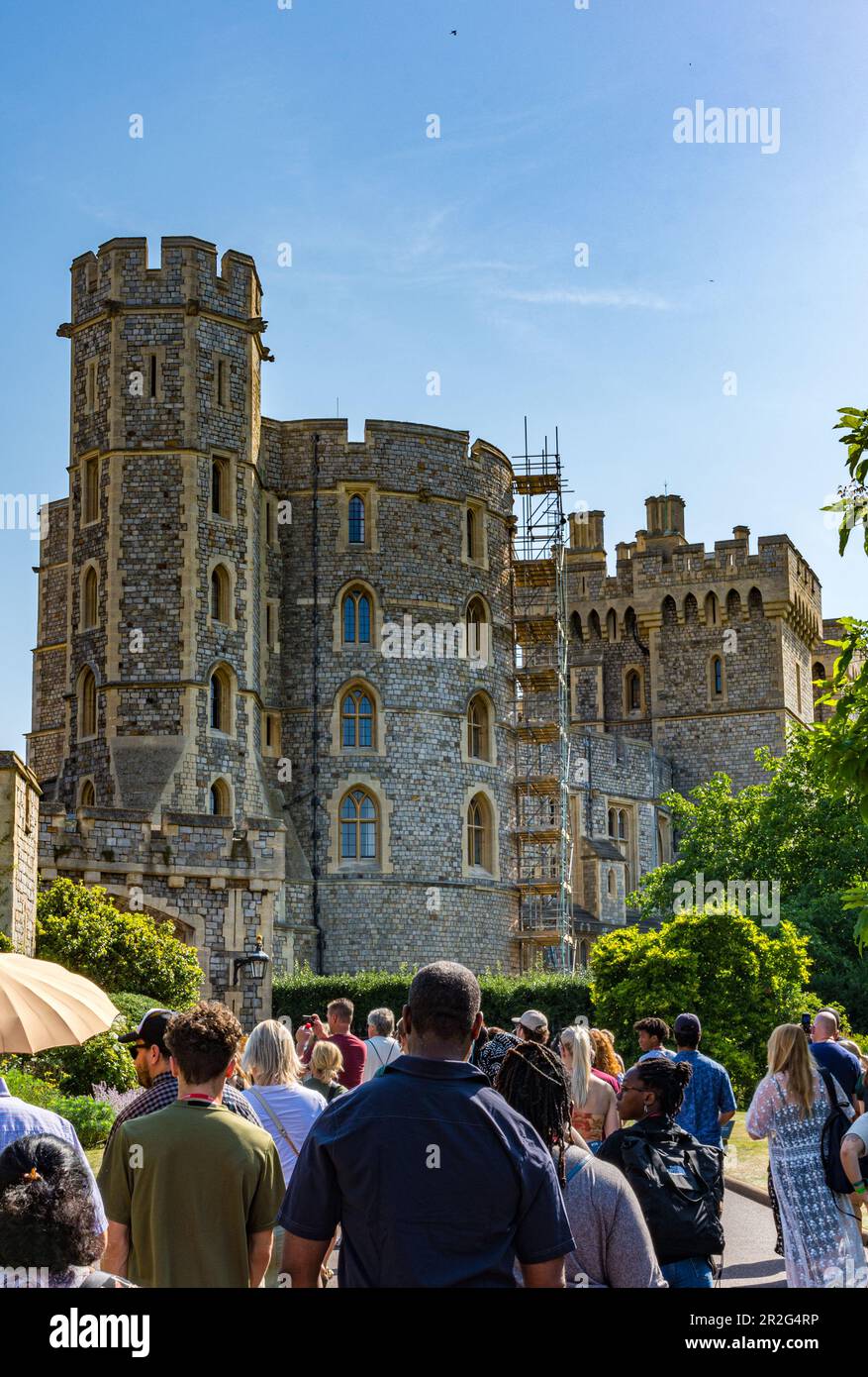 Windsor Castle King Edwards III Tower in Windsor, UK Stock Photo - Alamy