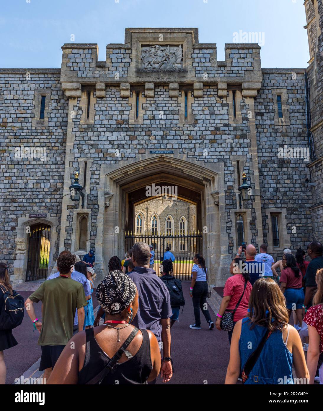 Windsor Castle St. George's Gate in Windsor, UK Stock Photo - Alamy
