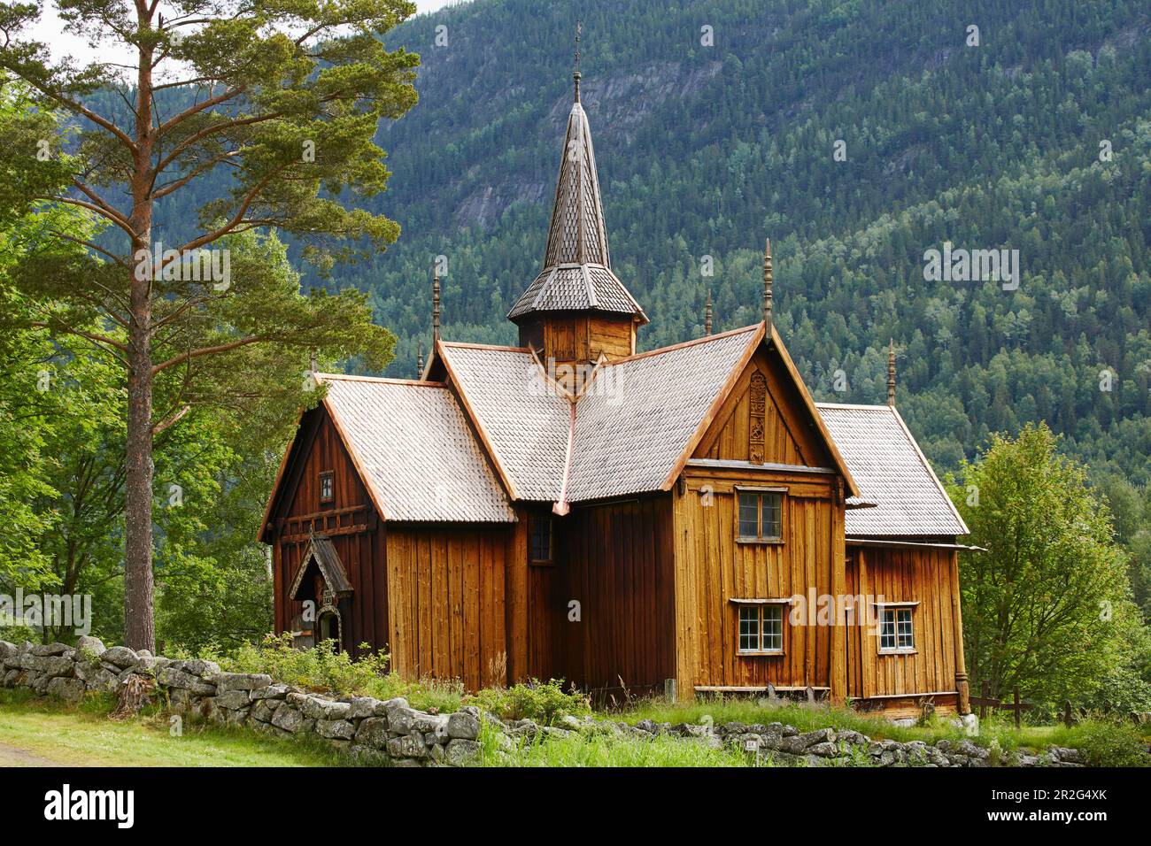 Nore Stave Church, Nore og Uvdal, Buskerud, Numedal, Norway, Europe ...