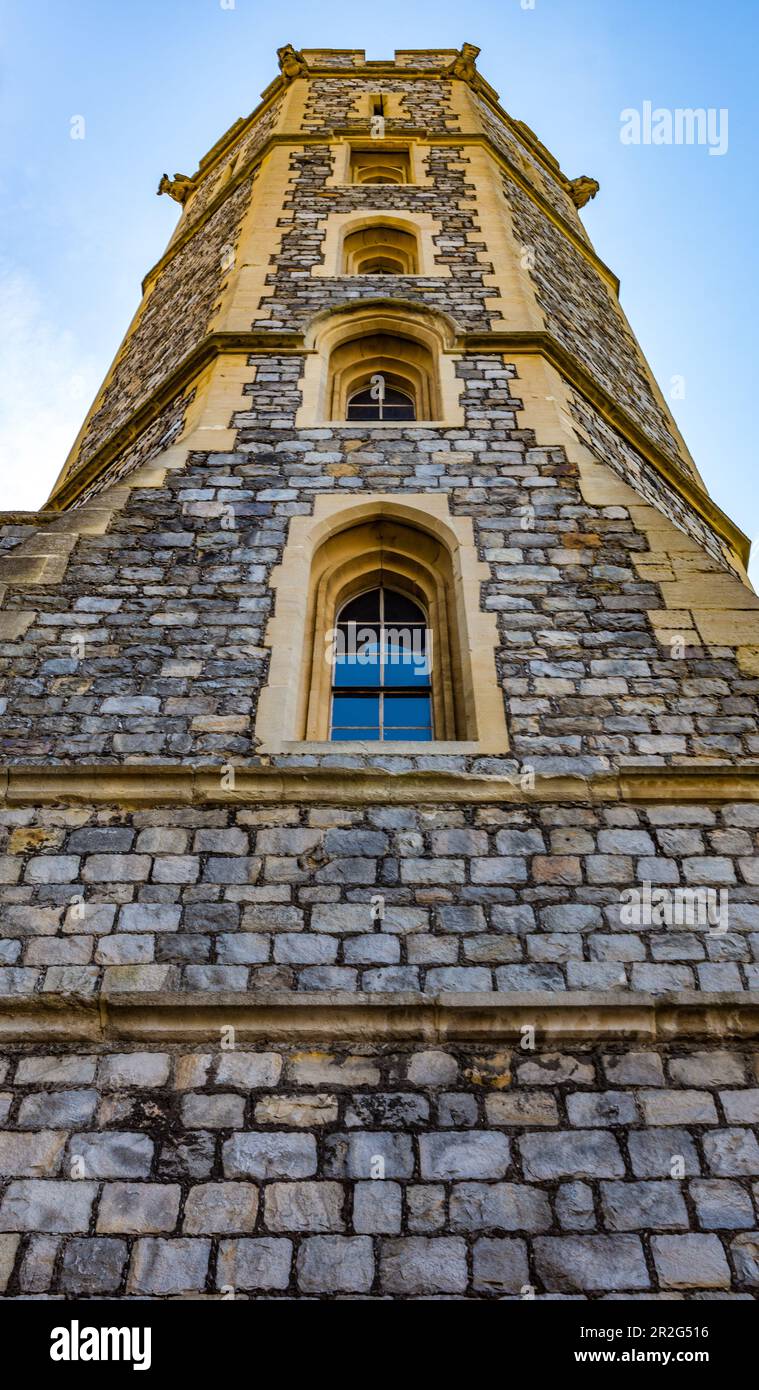 Windsor Castle King Edwards III Tower in Windsor, UK Stock Photo - Alamy
