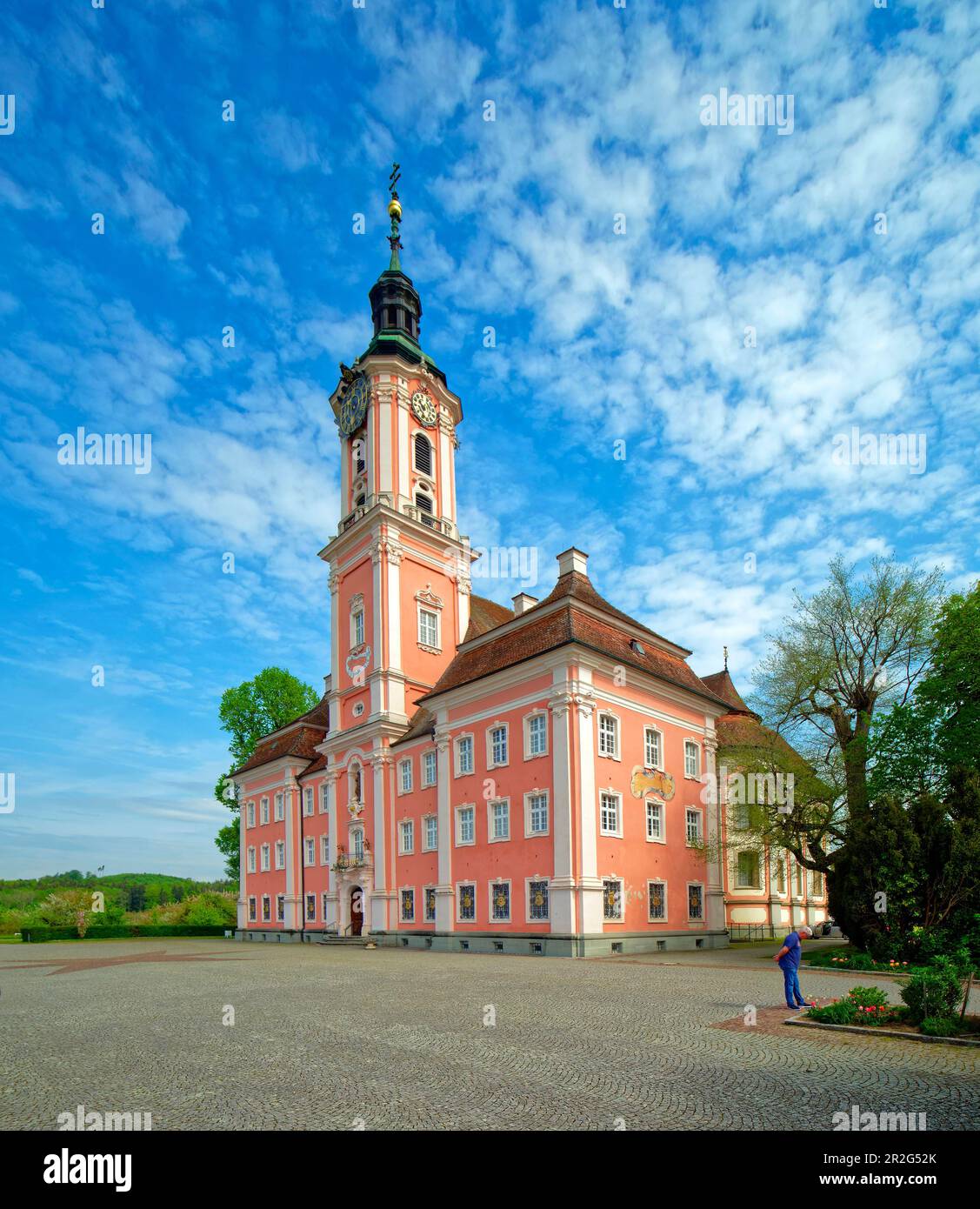 Birnau Pilgrimage Church, Baroque church, exterior view, Uhldingen ...
