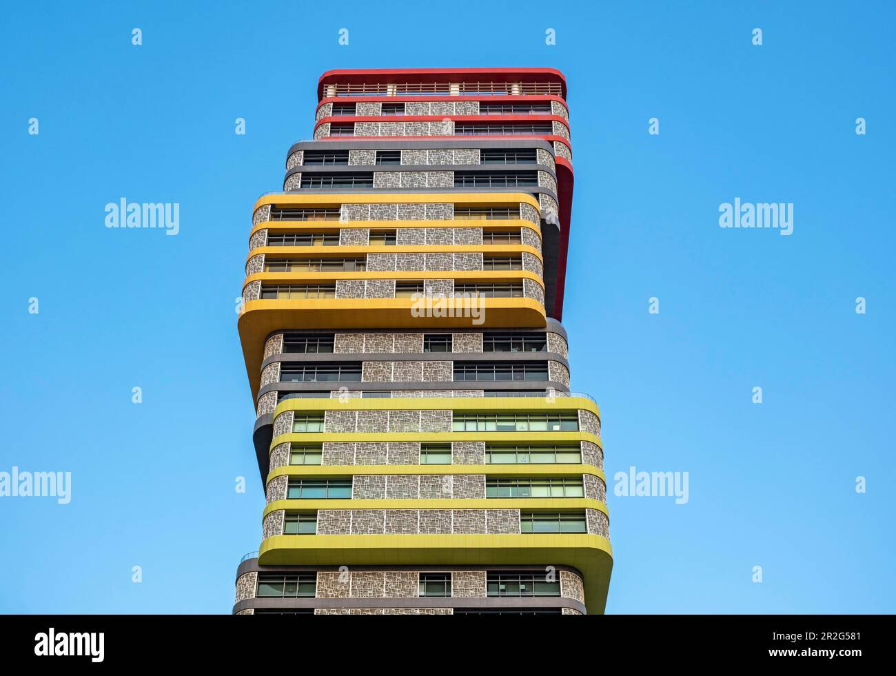 Marina Twin Tower office building, Lusail, Doha, Qatar Stock Photo - Alamy