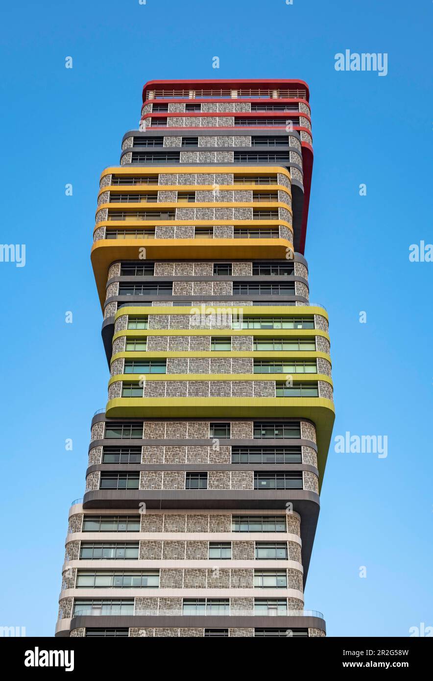 Marina Twin Tower office building, Lusail, Doha, Qatar Stock Photo - Alamy