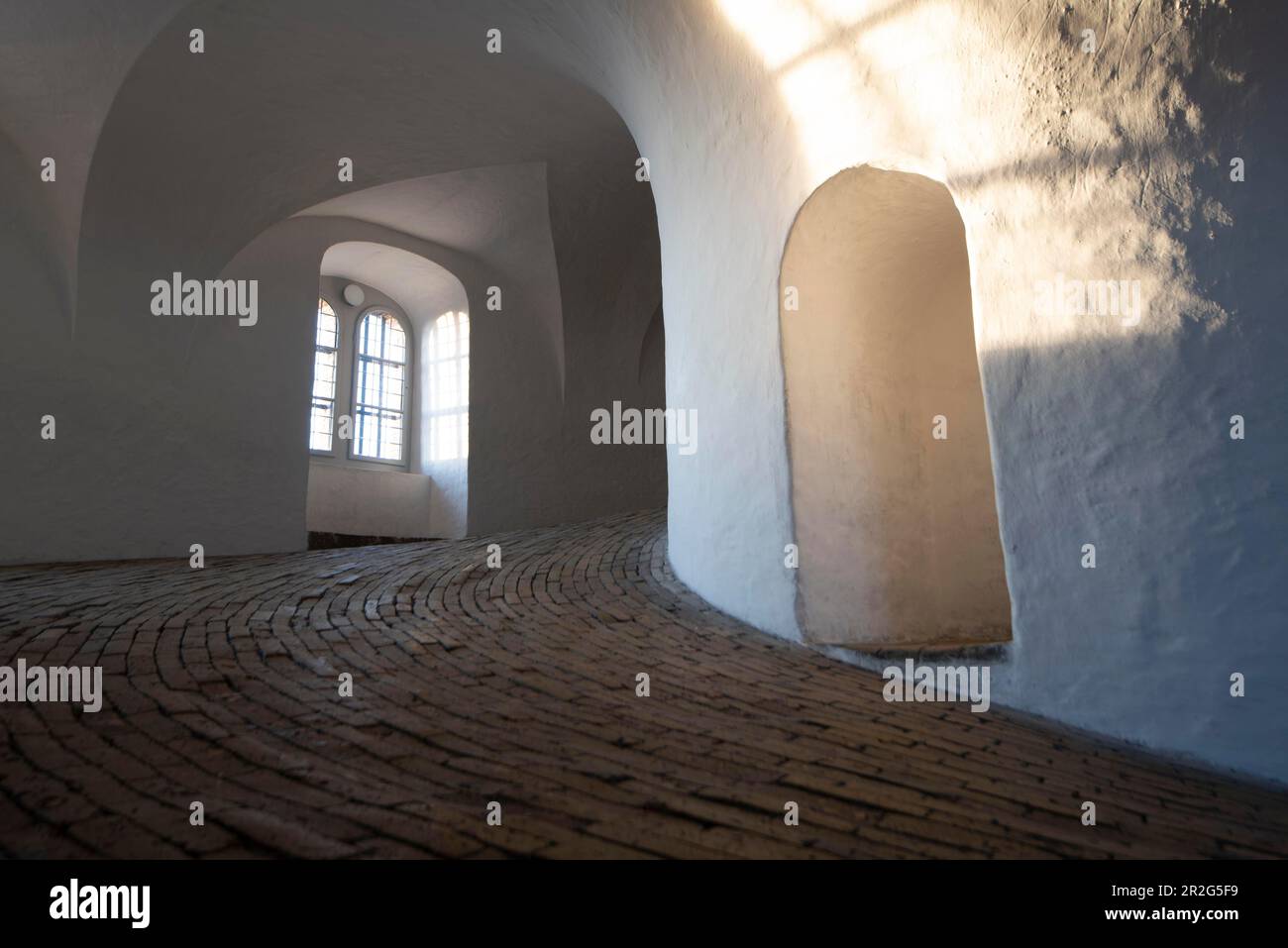 Round Tower, Rundetaarn, popular sight in Copenhagen, Denmark Stock ...