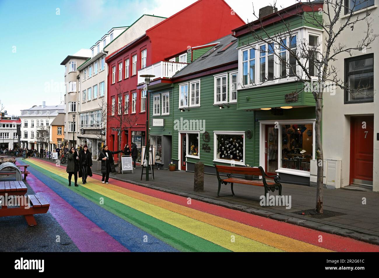 The rainbow street hi-res stock photography and images - Alamy