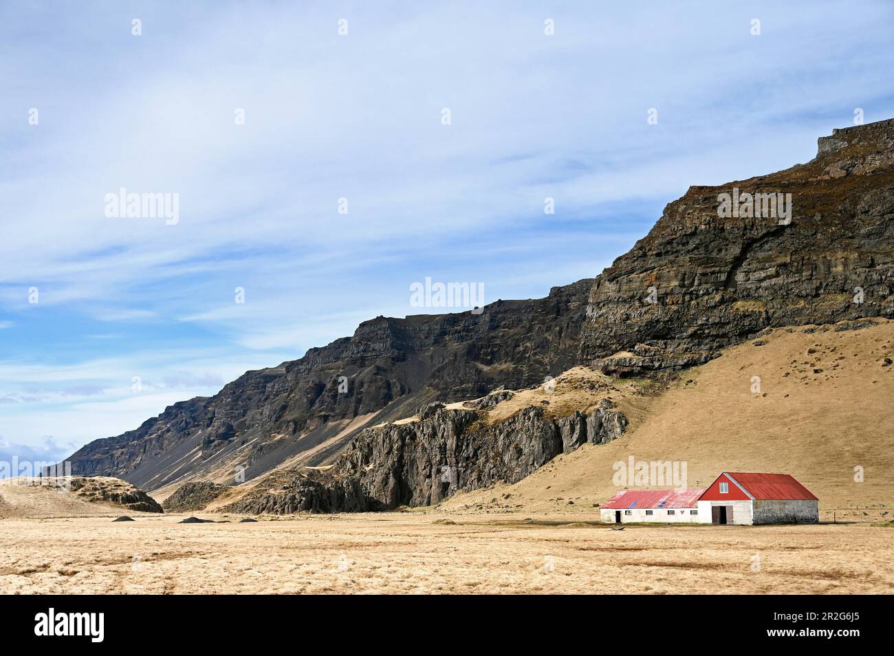 Lonely farm on Ring Road No. 1 in the south of Iceland Stock Photo - Alamy