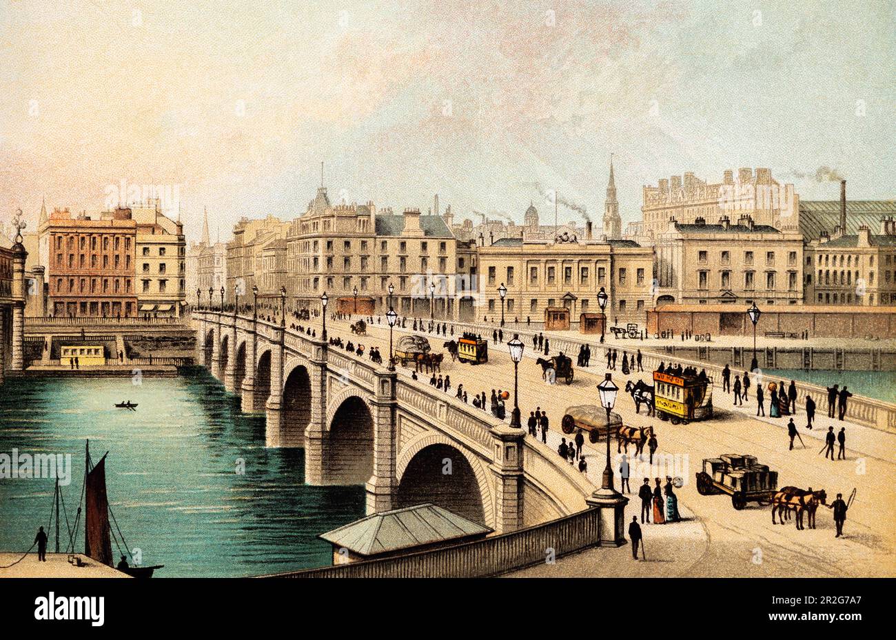 Broomielaw Bridge over the Clyde, Glasgow, Scotland, Great Britain ...