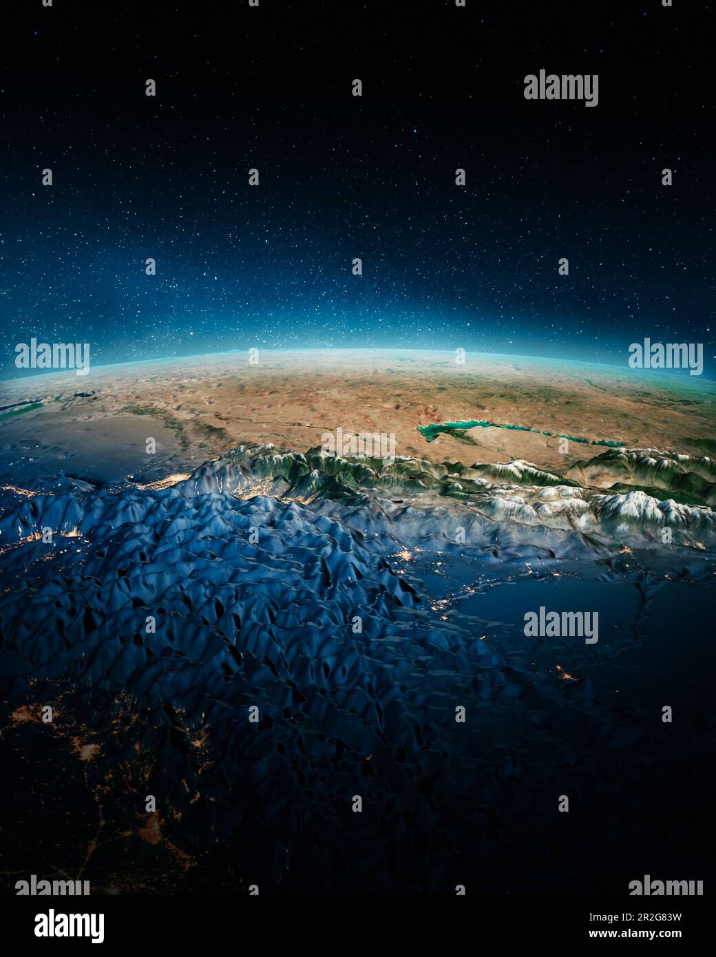 Central asia nasa hi-res stock photography and images - Alamy