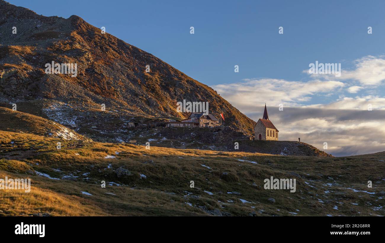Mountain hut and Church of the Holy Cross Latzfons, Latzfonser Kreuz ...