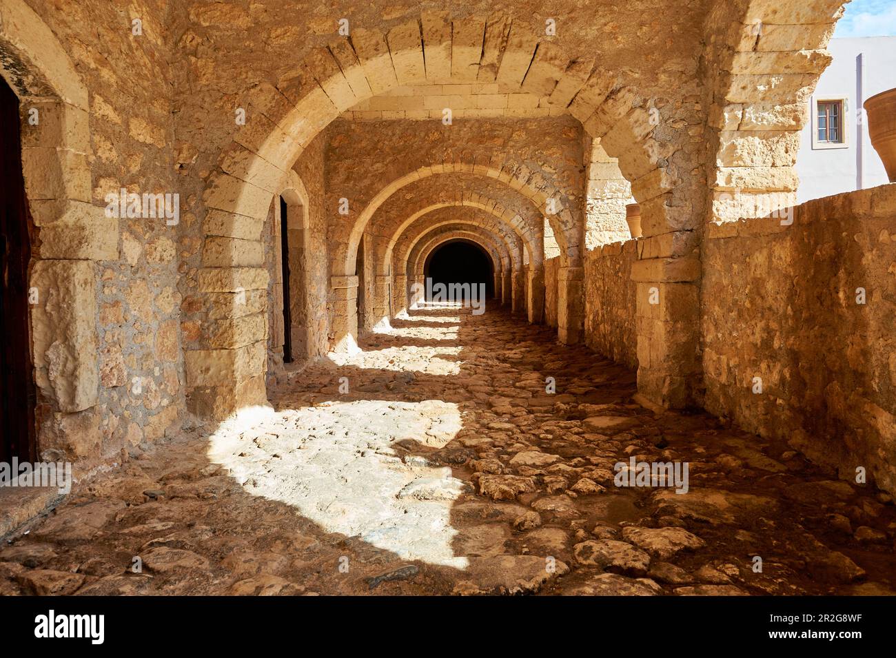 View of the inner courtyard of the Architecturally remarkable, historic ...