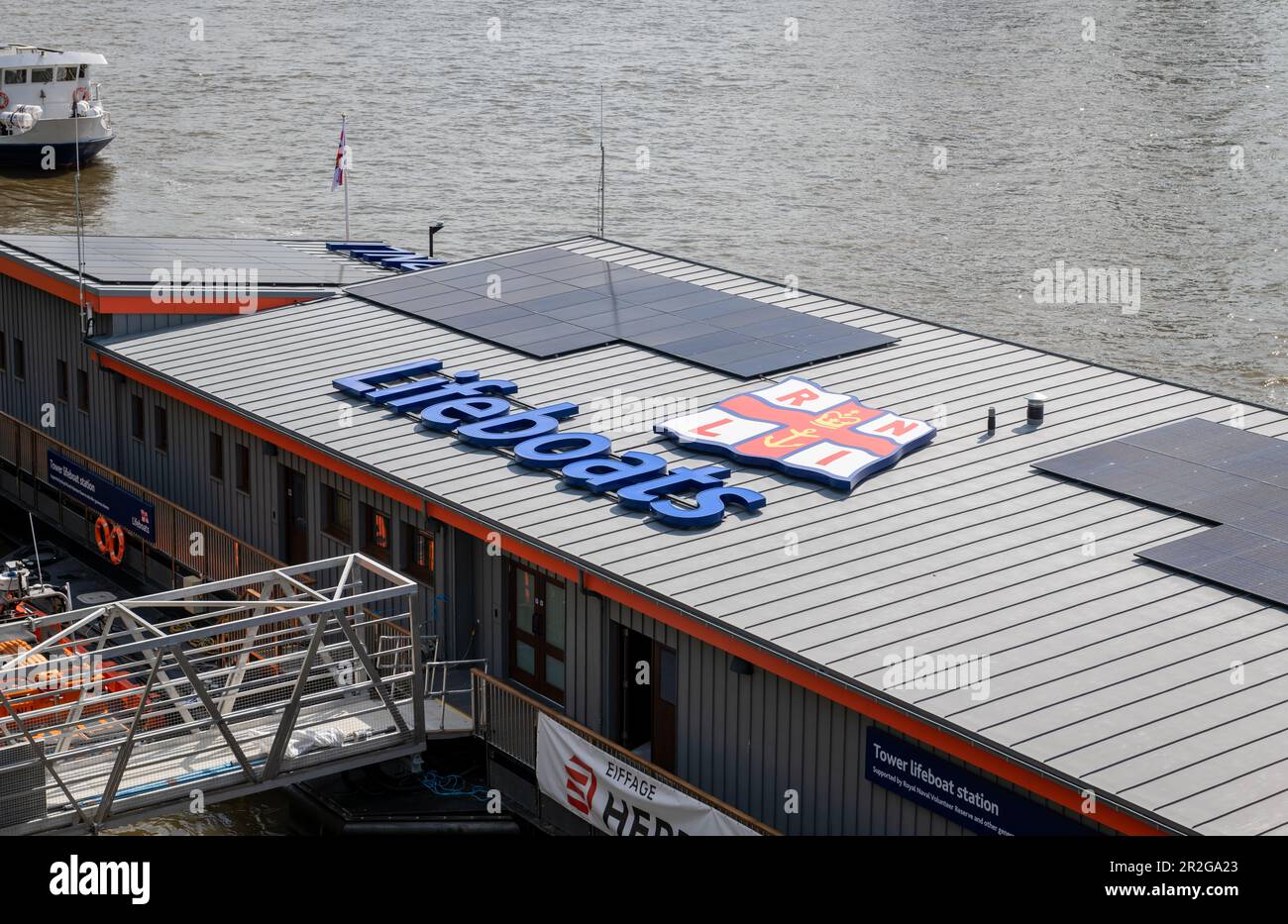 London. UK- 05.17.2023. The Royal National Lifeboat Institution ...