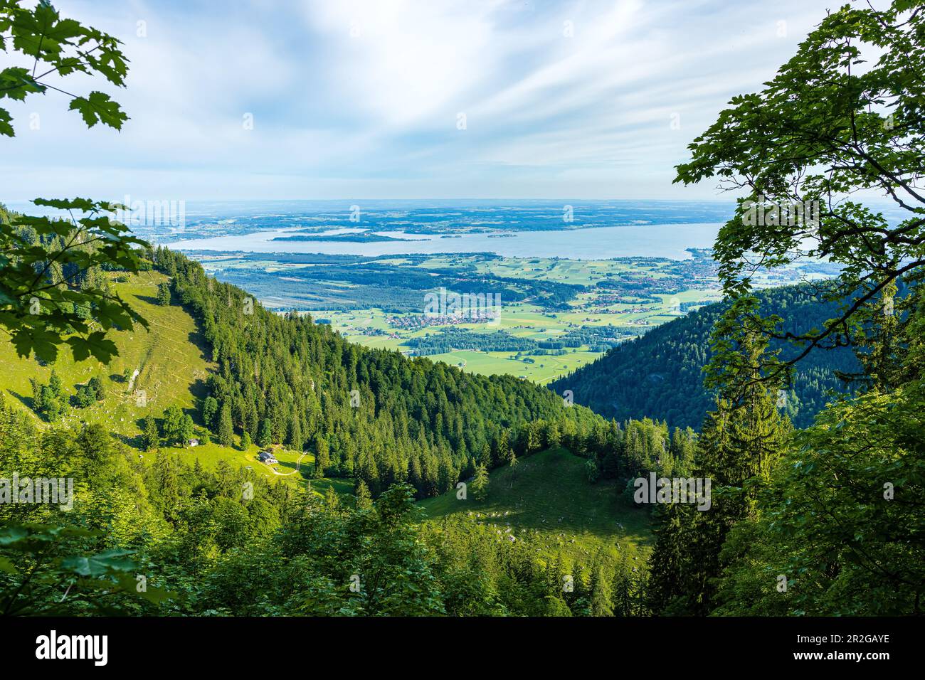 View from hochgern to marquartstein hi-res stock photography and images ...