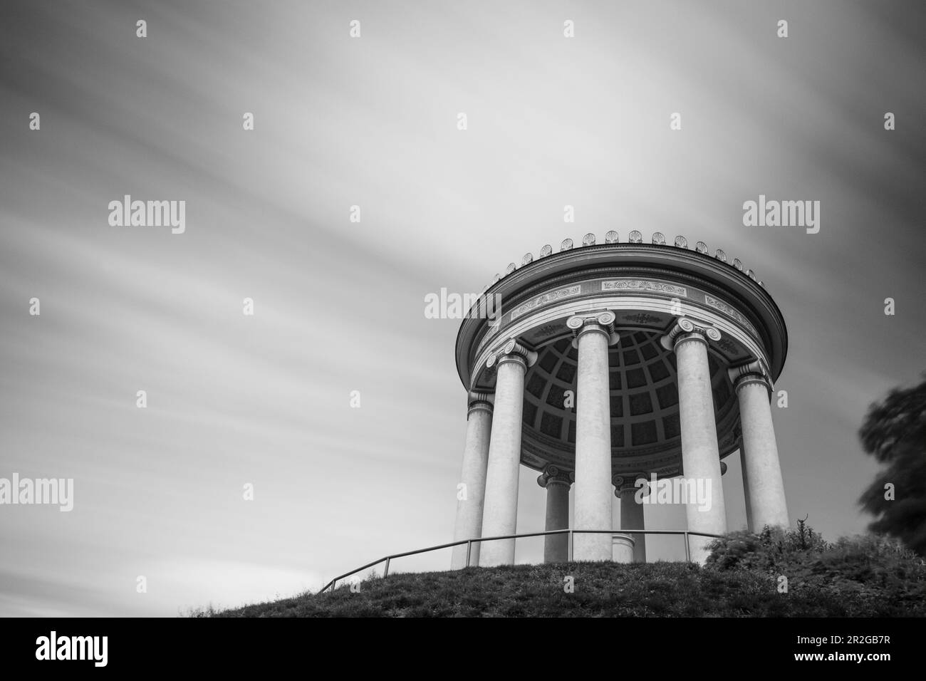 View of the Monopteros, round temple, architect Leo von Klenze, 19th ...
