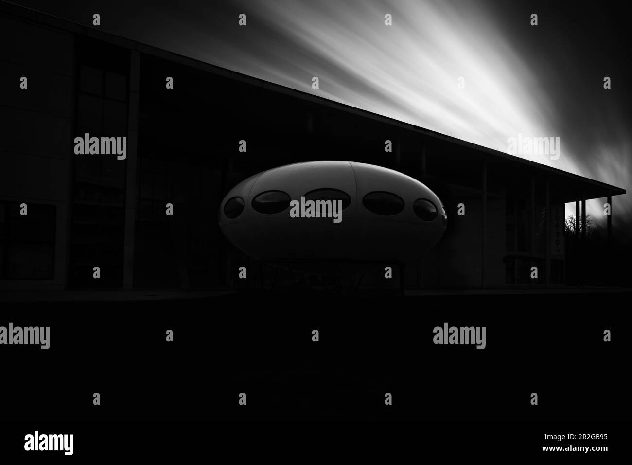 Futuro House by Matti Suuronen in front of the Pinakothek der Moderne ...