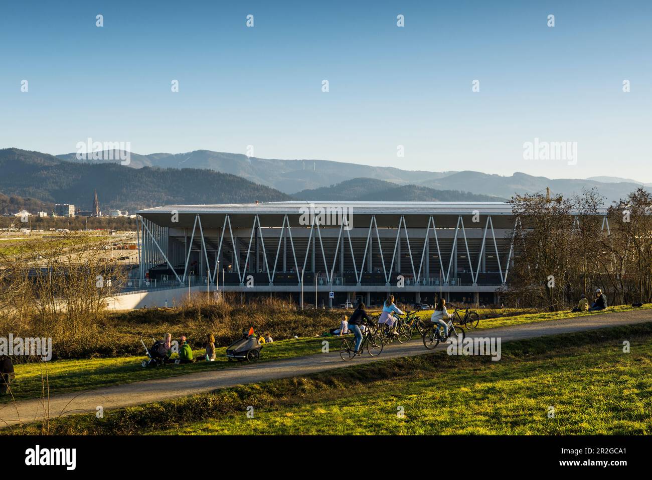 Europa-Park Stadium of SC Freiburg, Freiburg im Breisgau, Black Forest ...