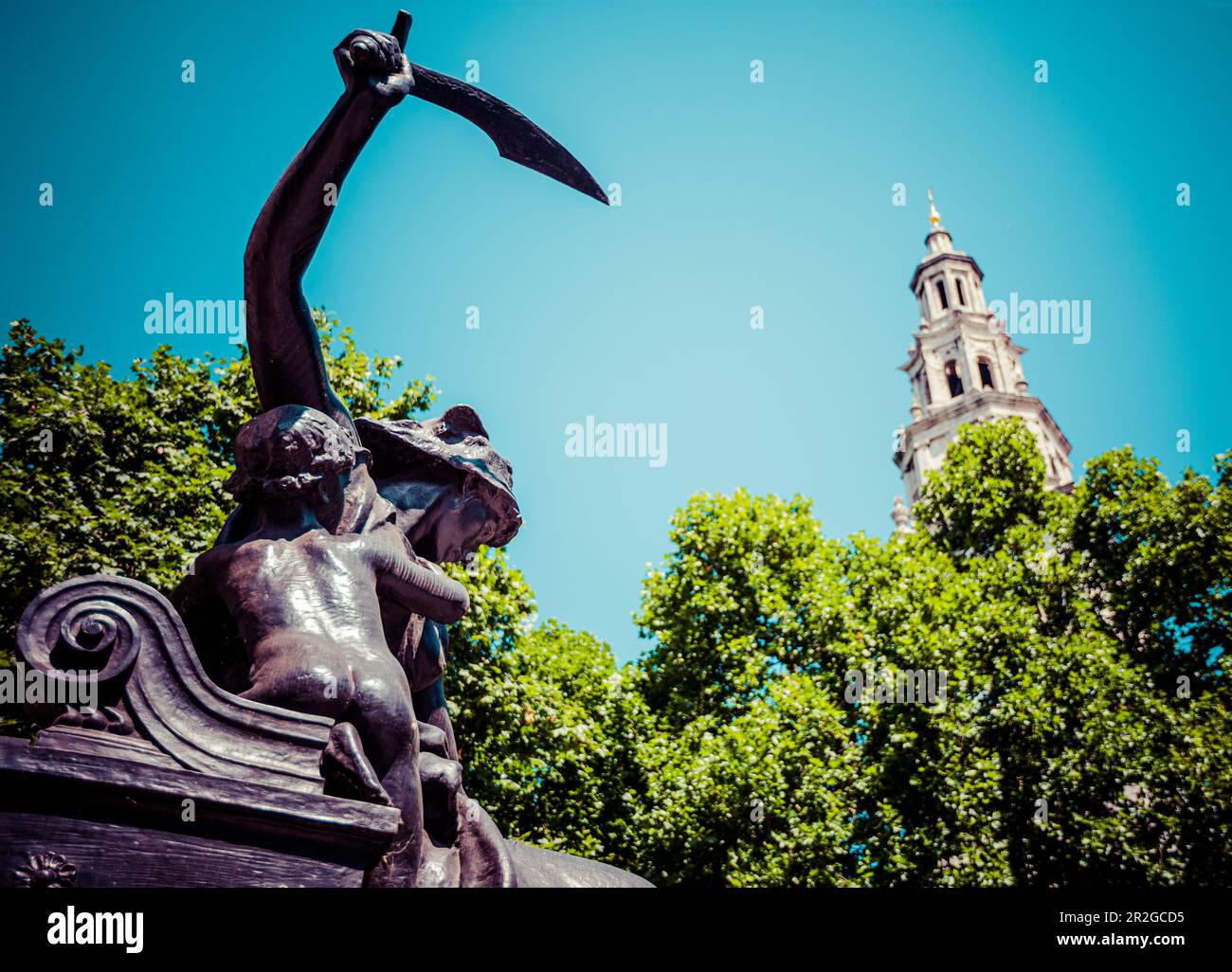 The Steeple of Christopher Wren's St. Clement Church in The City of ...