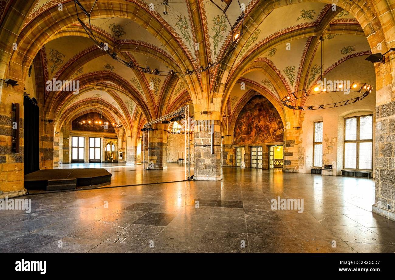 Coronation Hall in Aachen City Hall, Aachen, North Rhine-Westphalia ...