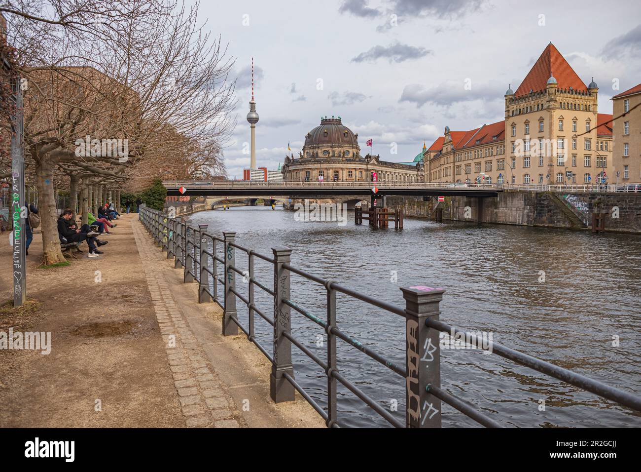 River Spree with view of Bode Museum in Berlin, Germany Stock Photo - Alamy