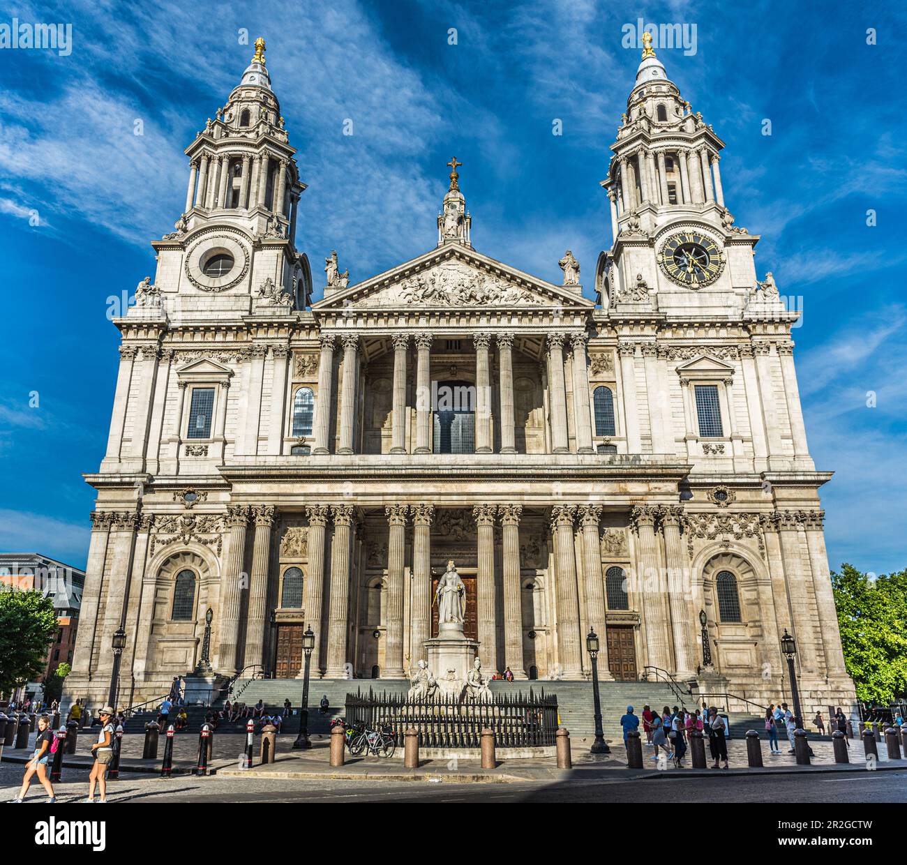 Christopher Wren's St. Paul's Cathedral in The City of London Stock ...