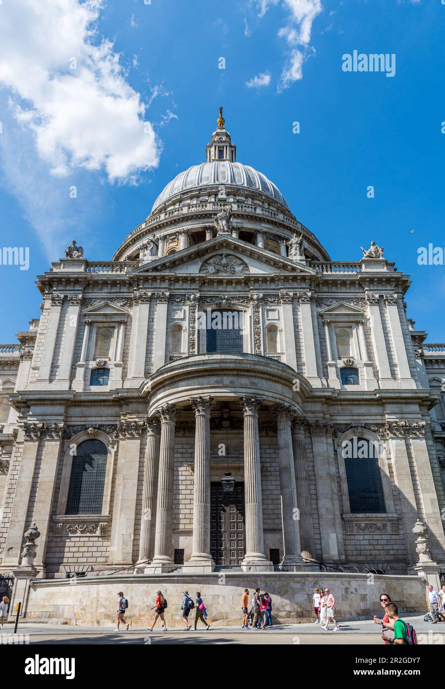 Christopher Wren's St. Paul's Cathedral Rear Exterior in The City of ...