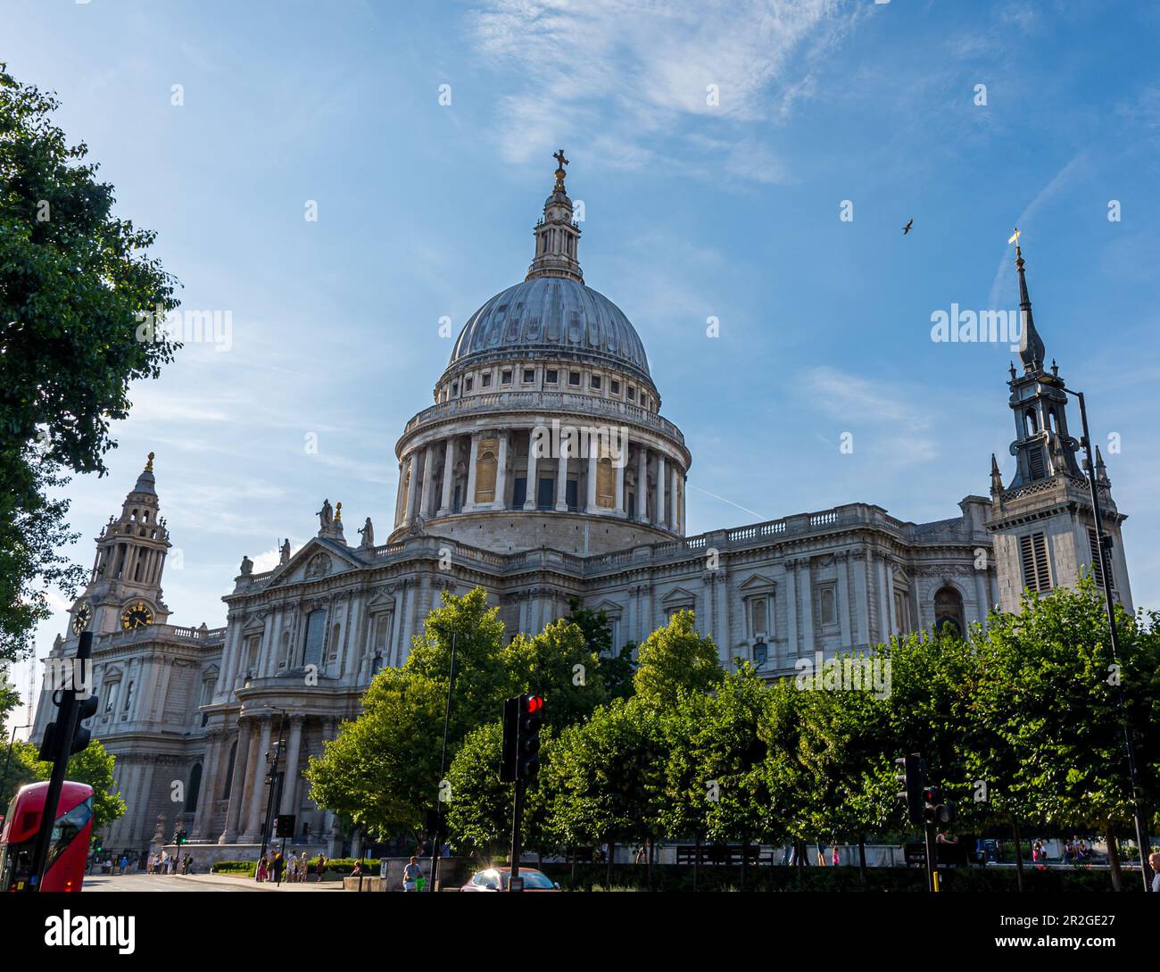 Christopher Wren's St. Paul's Cathedral in The City of London Stock ...
