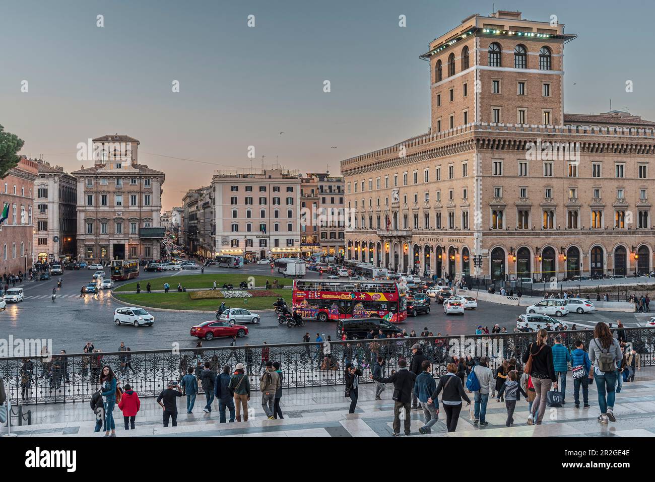 The square is at the foot of the Capitol of Victor Emmanuel II ...