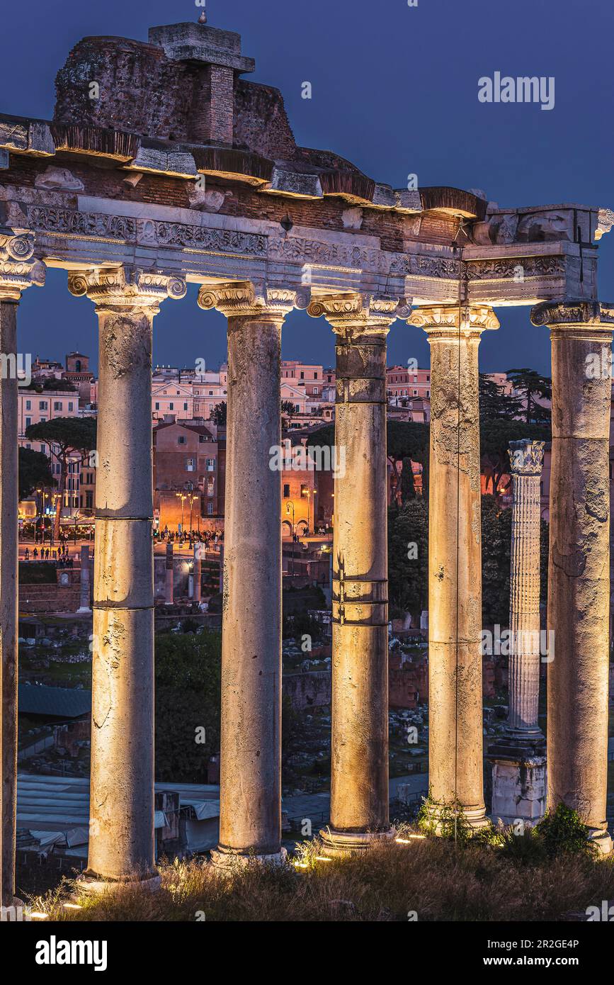 View of Ancient Forum with Basilica Julia from Capitoline Hill, Rome ...