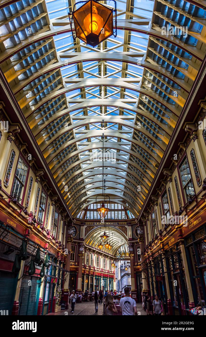 Leaden Hall Market Interior In The City of London Stock Photo - Alamy