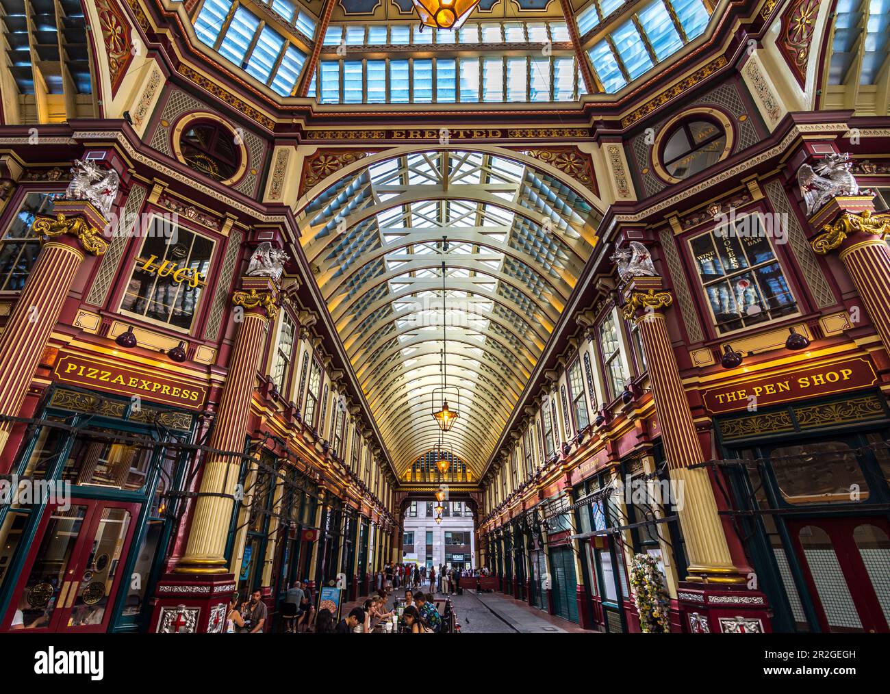 Leaden Hall Market Interior In The City of London Stock Photo - Alamy