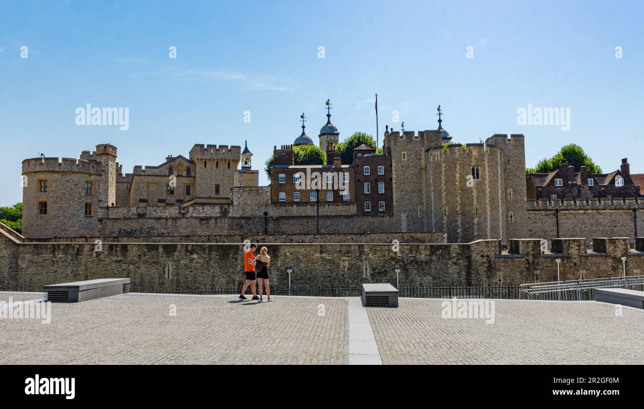 View of The Tower of London From Outside Tower Hill Underground Station ...