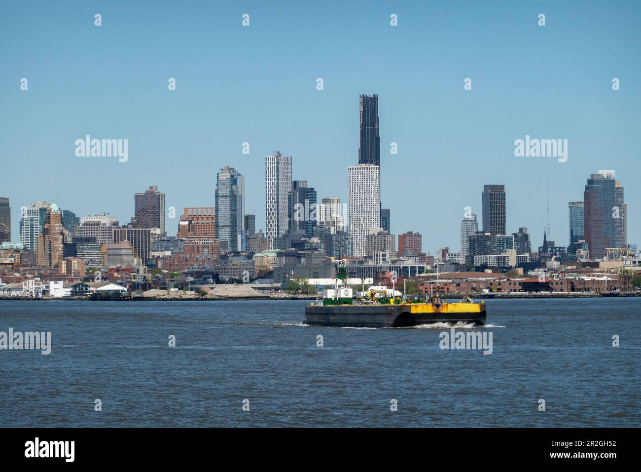 Skyline of Brooklyn, including the supertall Brooklyn Tower as seen ...
