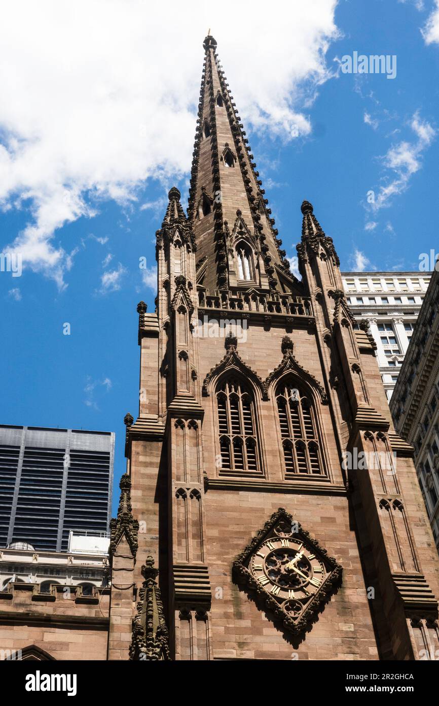 Trinity Church is an iconic landmark in the financial District of ...
