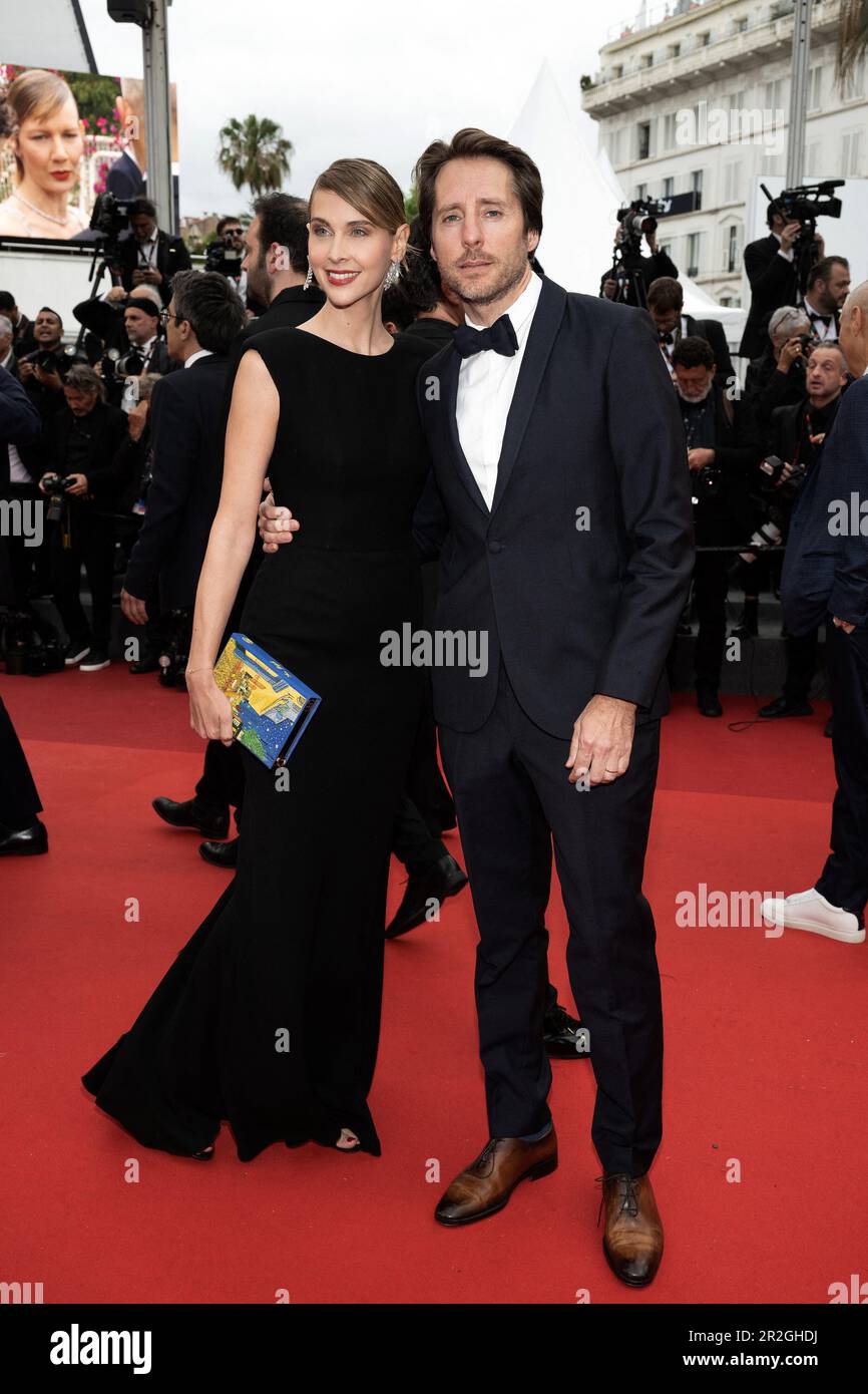 Cannes, France. 19th May, 2023. Ophelie Meunier and Mathieu Vergne ...