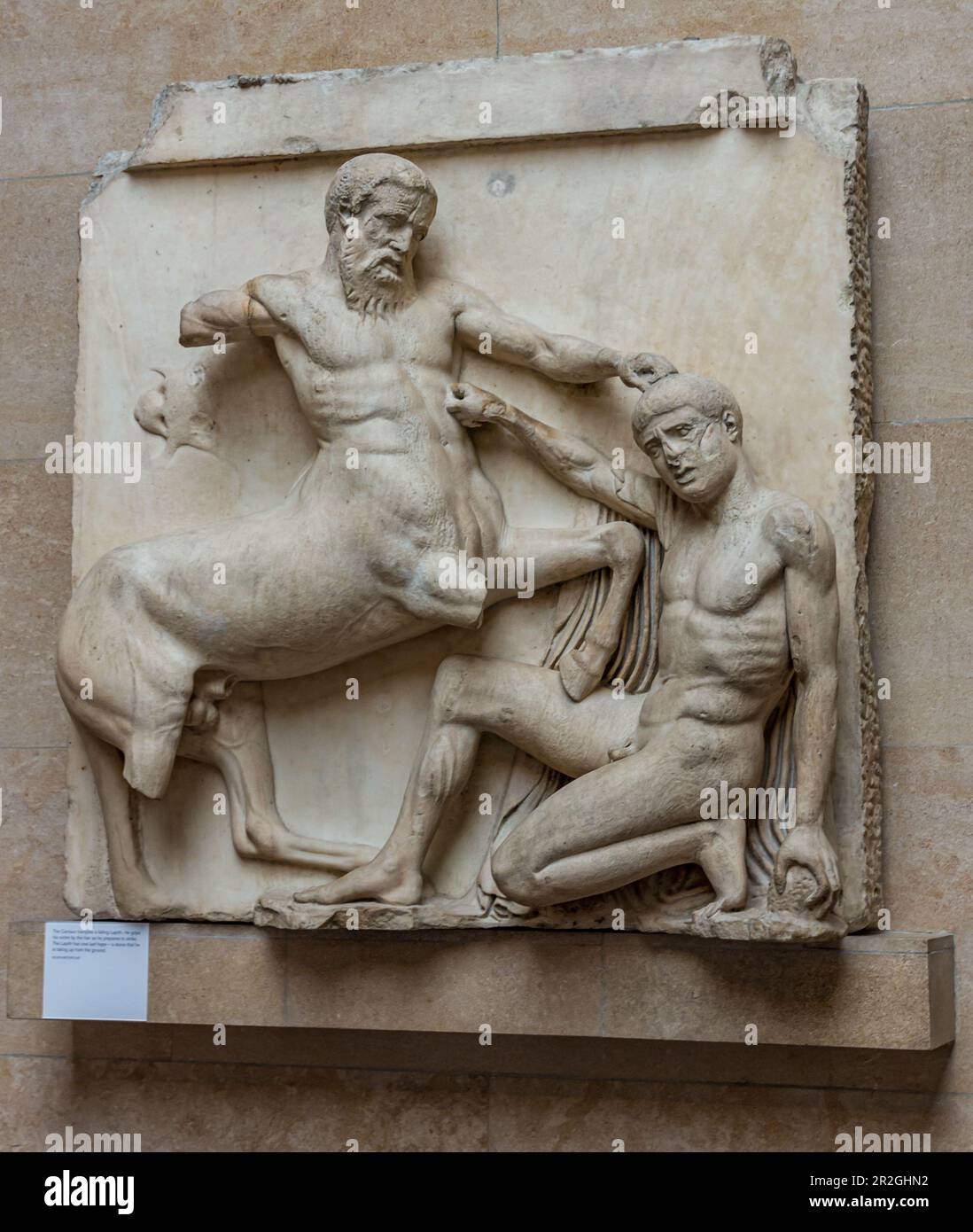 Greek Parthenon Metopes in British Museum in London Stock Photo - Alamy