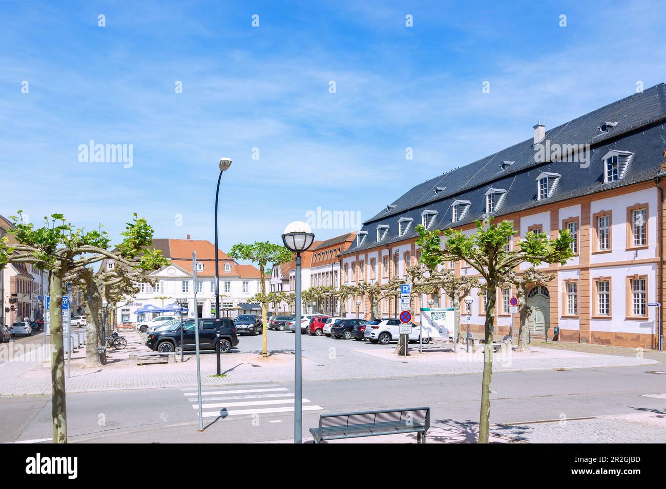 Blieskastel, Paradeplatz with baroque representative buildings, Saarpfalz district in Saarland ...