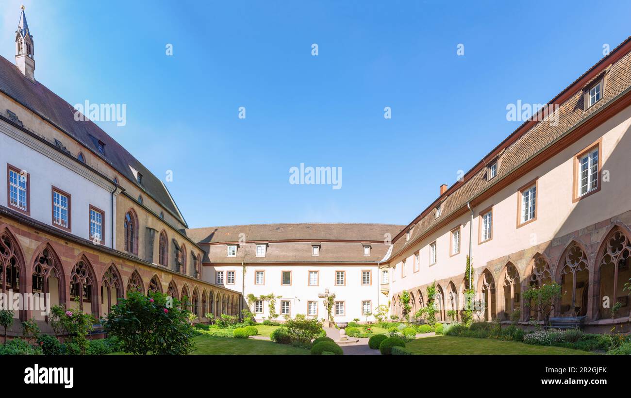 Late Gothic cloister of the former Augustinian monastery in Landau in ...