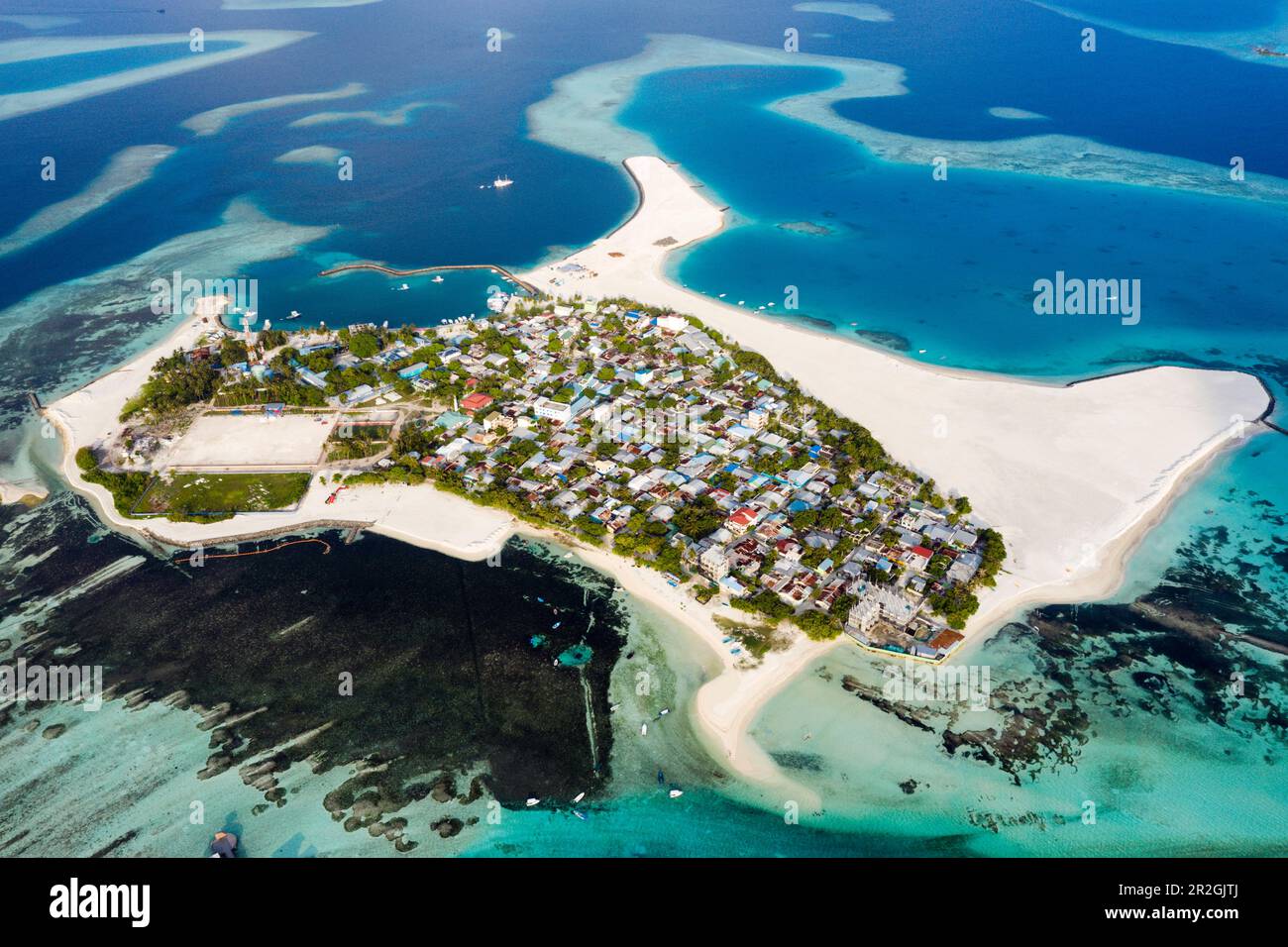 Guraidhoo Native Island, South Male Atoll, Indian Ocean, Maldives Stock Photo - Alamy