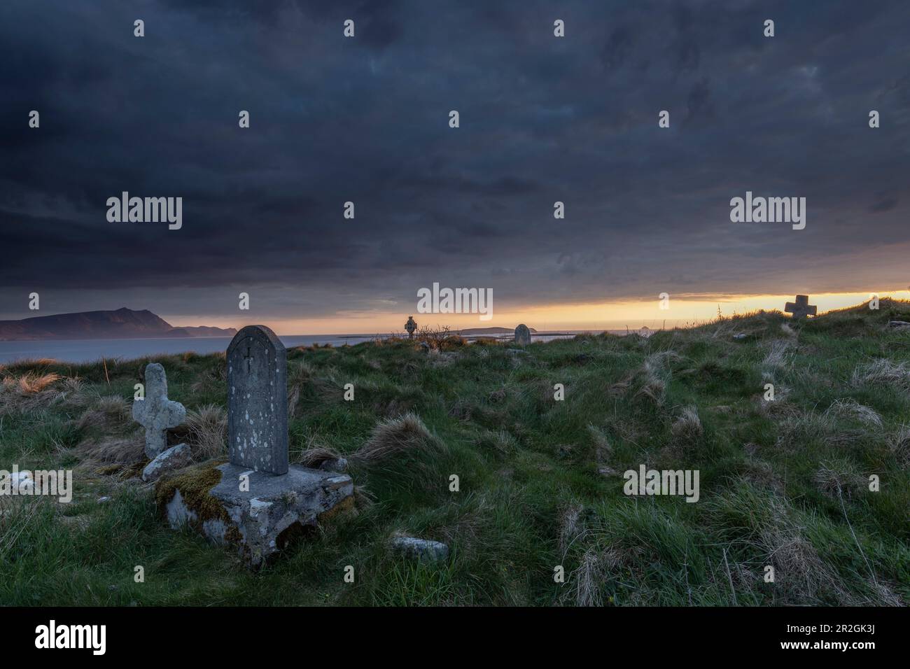 St. Deirbhile's Old Church Graveyard. Old overgrown cemetery. Old ...