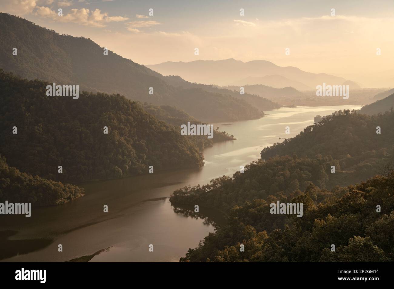 Lake Begnas Tal, Lekhnath near Pokhara, Nepal, Himalayas, Asia Stock ...