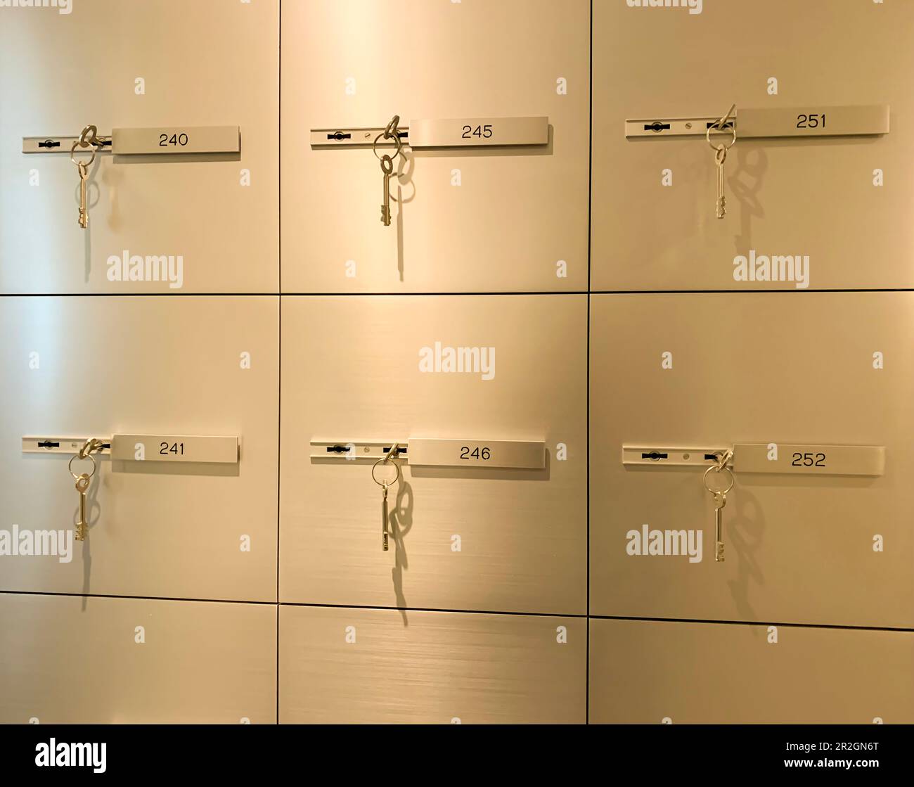 Bank Security Boxes with Key in Lugano, Ticino in Switzerland Stock ...