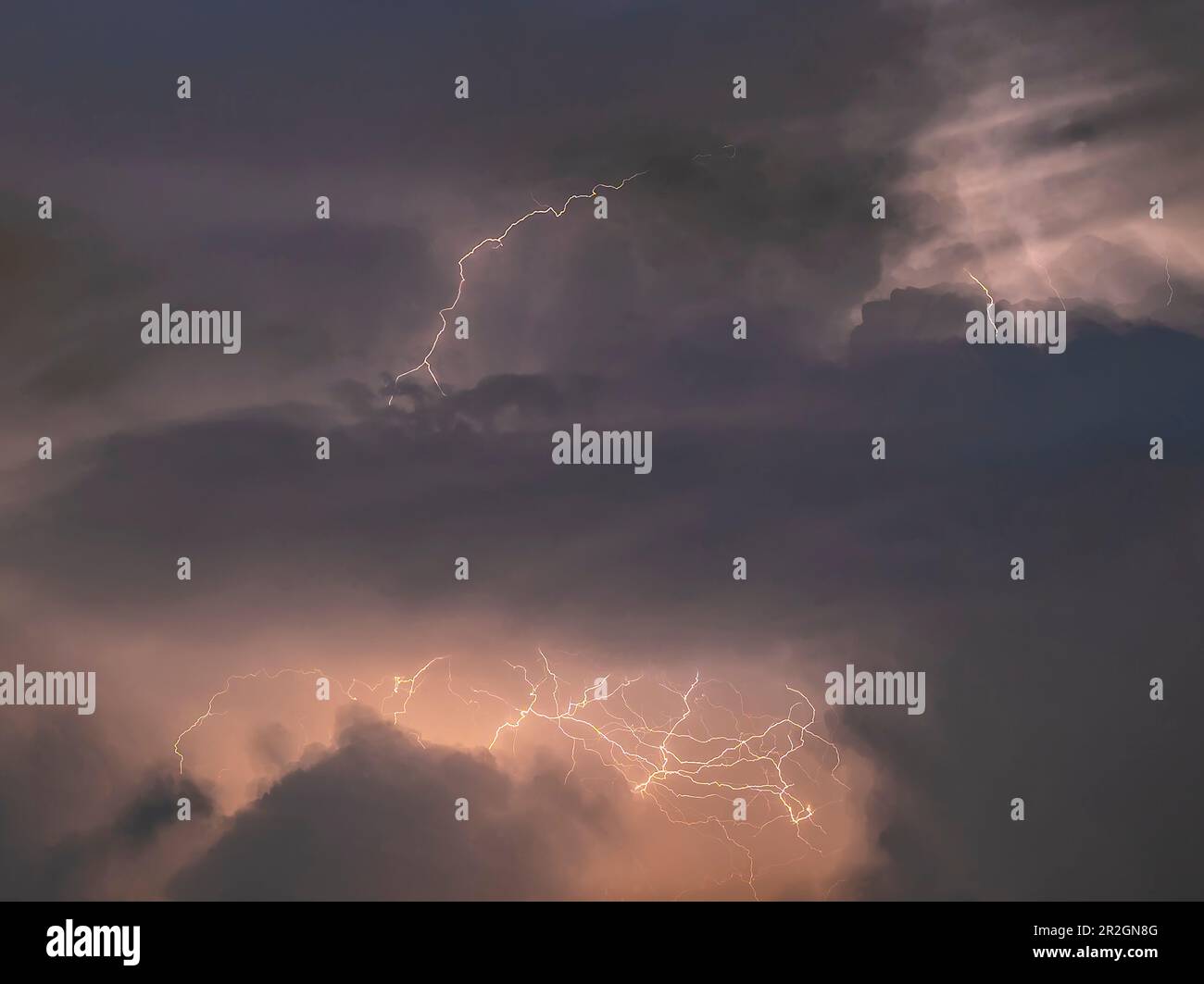 Beautiful lightning strikes night in hi-res stock photography and ...