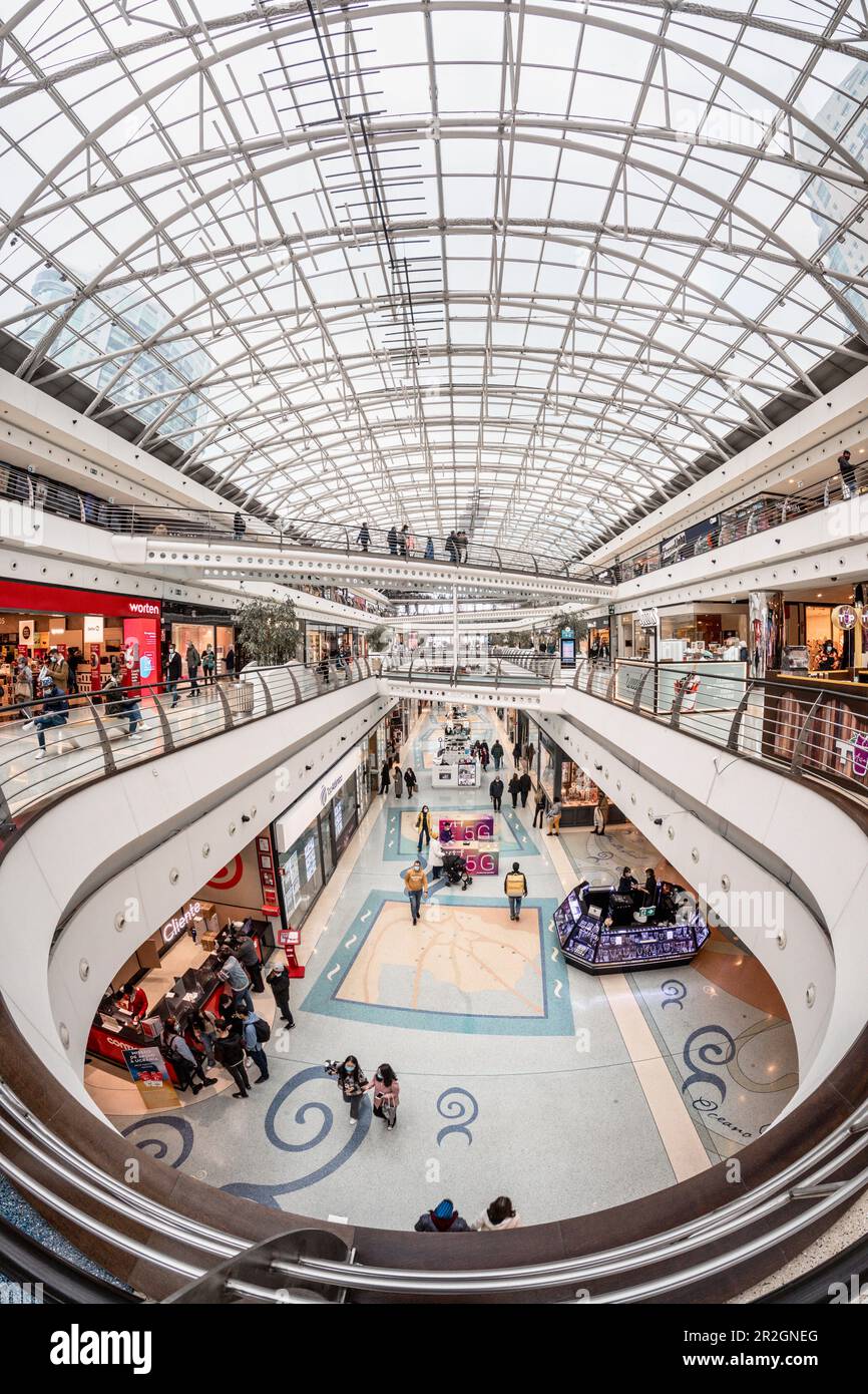 Interior view of the Centro Comercial Vasco da Gama shopping center, on ...