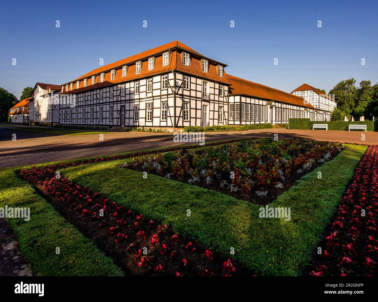 Historical buildings in the Graeflichen Park of Bad Driburg, North ...