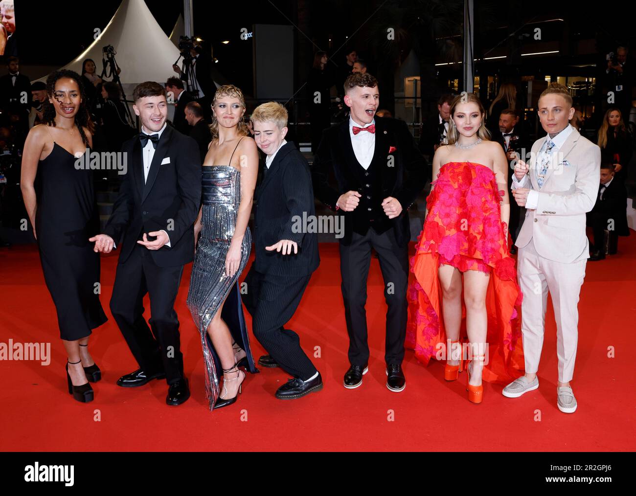 Enva Lewis, from left, Samuel Bottomley, Lara Peake, Molly Manning ...