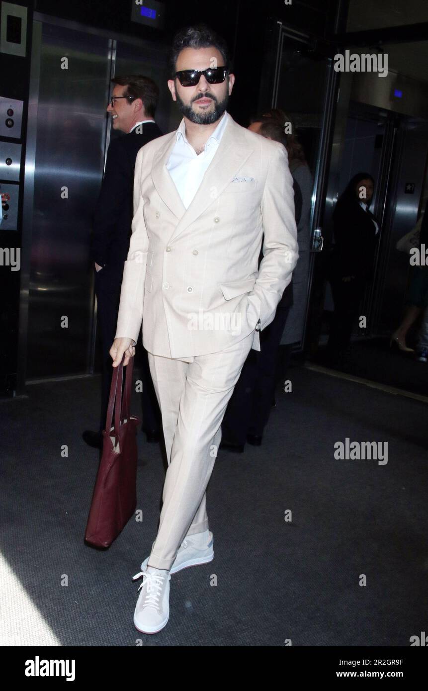 New York, NY, USA. 19th May, 2023. Arian Moayed seen arriving at the ...