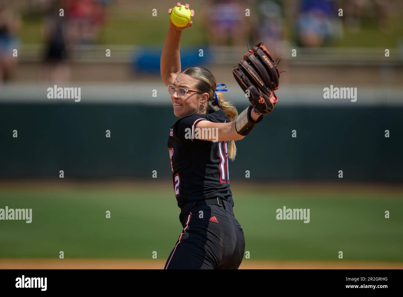 Louisiana Lafayette starting pitcher Sam Landry (12) throws during an ...