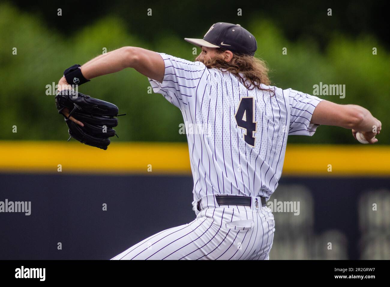May 18, 2023: Wake Forest pitcher Rhett Lowder (4) pitches during the ...