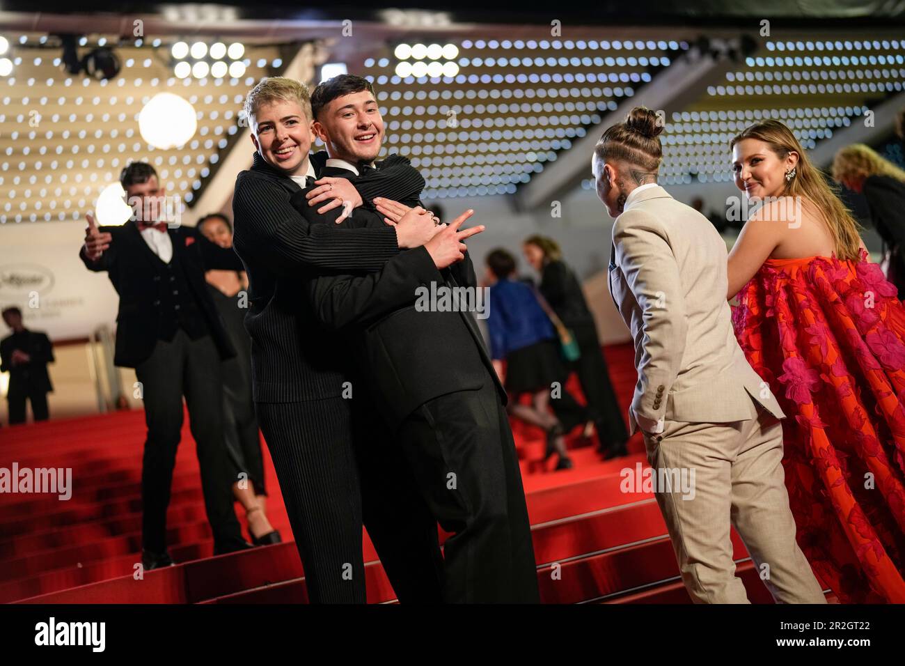Shaun Thomas, back left, Molly Manning Walker, from front left, Samuel ...